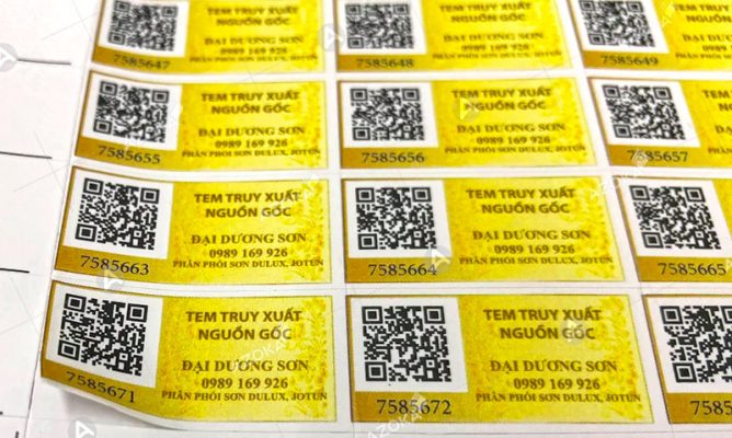 In tem QR Code, barcode, mã vạch, in giá rẻ lấy ngay
