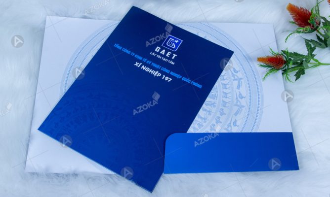 Mẫu kẹp file dự án của công nghiệp quốc phòng GAET đẹp