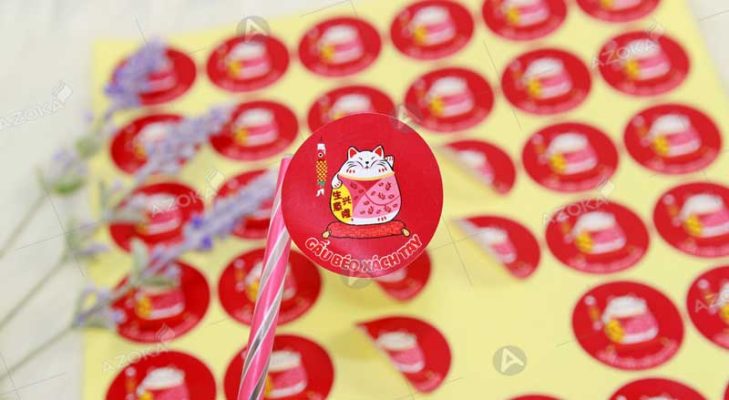 Mẫu sticker dễ thương hình gấu béo xách tay