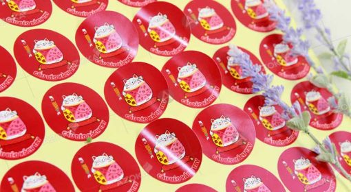 Mẫu sticker dễ thương hình gấu béo xách tay