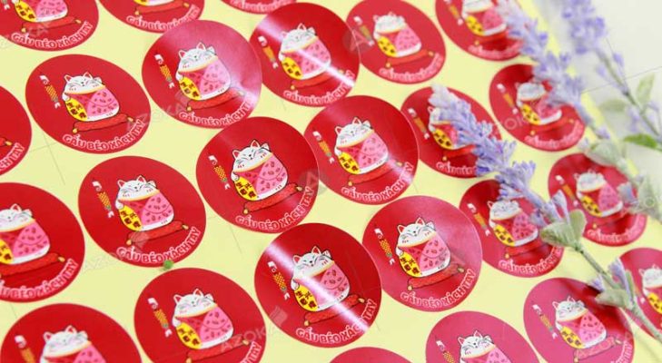 Mẫu sticker dễ thương hình gấu béo xách tay
