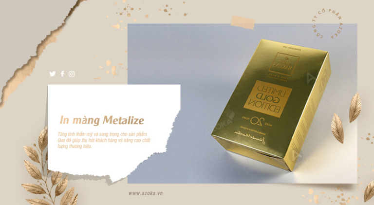 In metalize là gì? 5 ứng dụng của metalize trong in ấn 2025