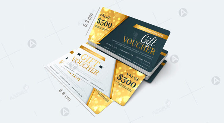 Kích thước voucher tiêu chuẩn trong thiết kế và in ấn 2026
