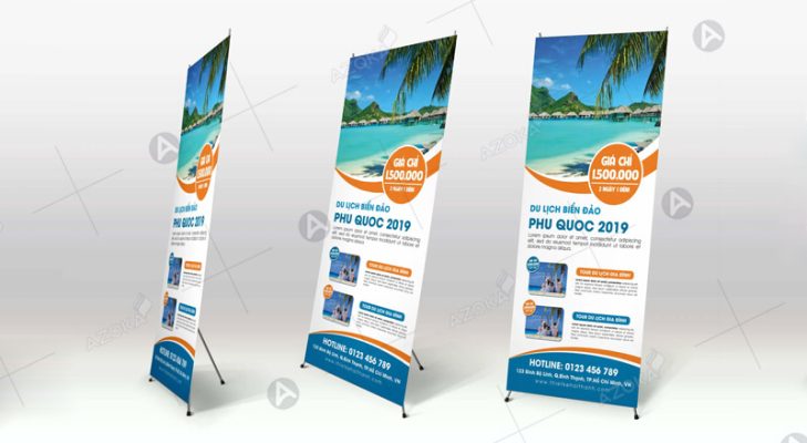 5 kích thước standee tiêu chuẩn nhất theo từng loại 2025