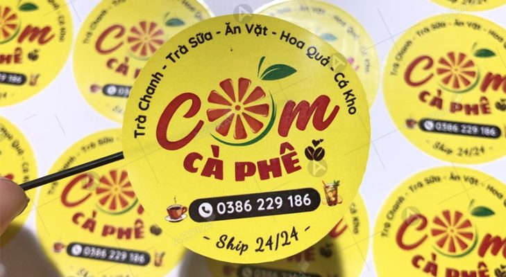 Kích thước sticker chuẩn được sử dụng phổ biến nhất 2025