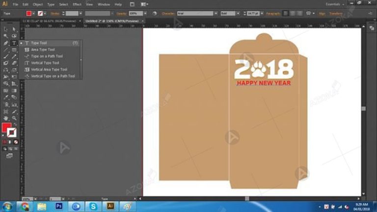Thiết kế bao lì xì đẹp bằng Photoshop và Illustrator 2025