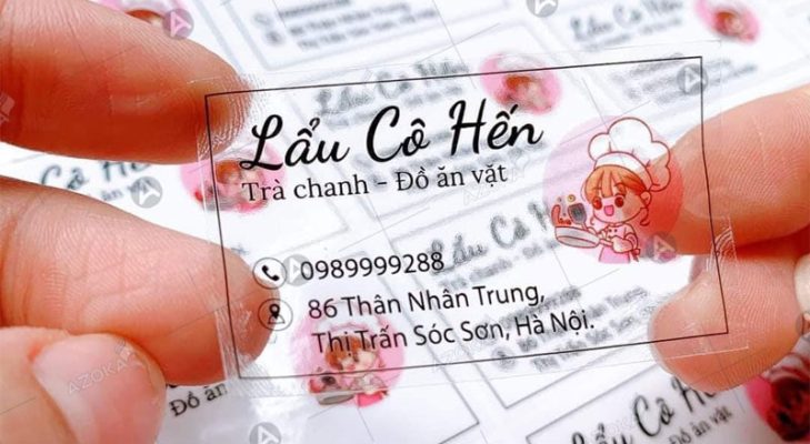 In tem decal trong suốt lấy ngay tại Hà Nội, bảng giá 2025