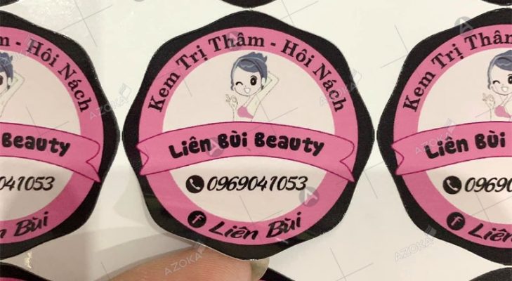 In tem nhãn kem body đẹp giá rẻ tại Hà Nội, free thiết kế