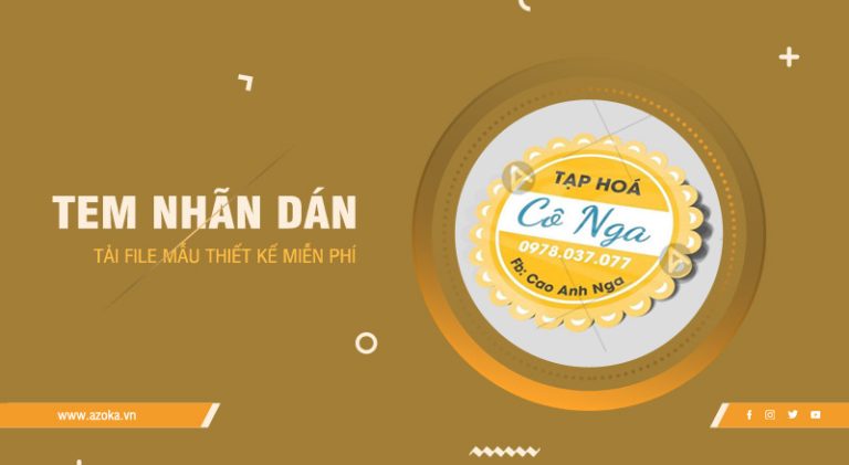 Tải file mẫu thiết kế tem nhãn sản phẩm miễn phí HOT 2026