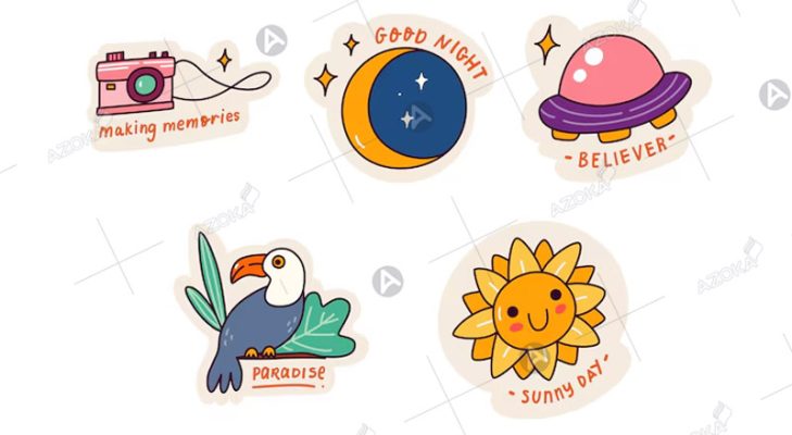 Bộ sưu tập 33+ sticker dán cute, đáng yêu siêu hot 2025