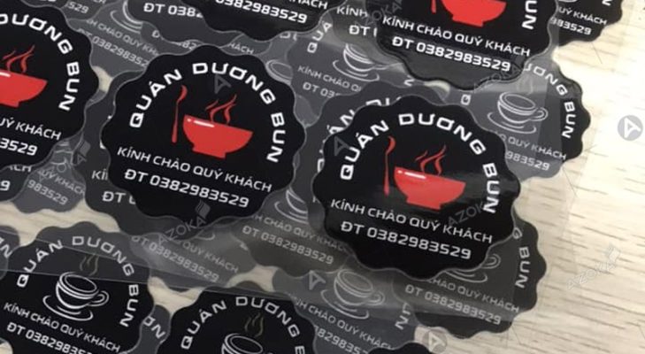 In sticker dán nổi, logo nổi tại Hà Nội, nhận in số lượng ít