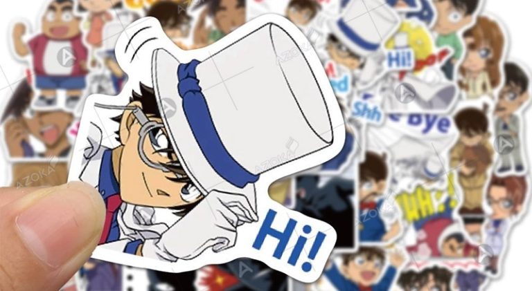 Top 20 mẫu sticker Conan đẹp mê mẩn, cute dành cho Fan
