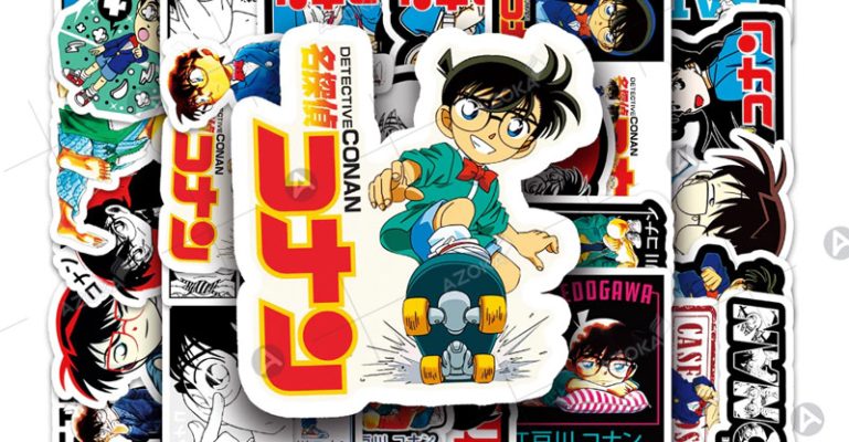 Top 20 mẫu sticker Conan đẹp mê mẩn, cute dành cho Fan