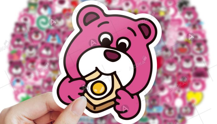 Top 25+ mẫu sticker gấu dâu Lotso siêu cute, đáng yêu 2026