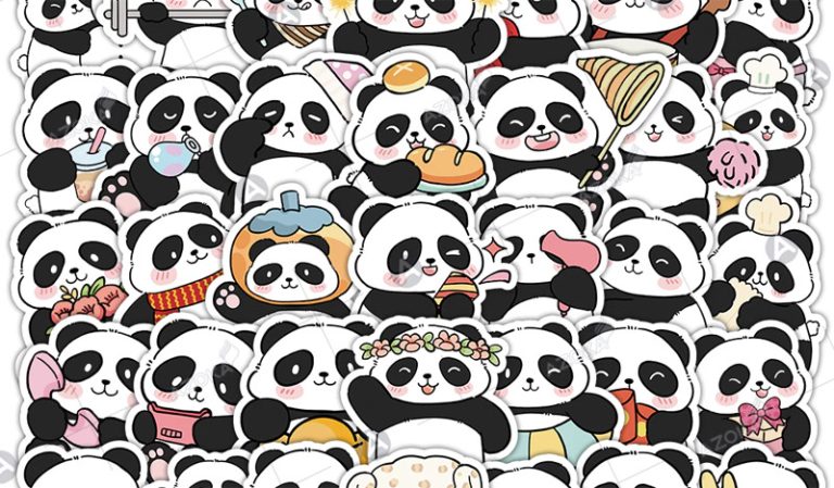 Top 23+ mẫu sticker gấu trúc cute, độc lạ, hot trend 2025