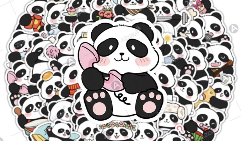 Top 23+ mẫu sticker gấu trúc cute, độc lạ, hot trend 2025