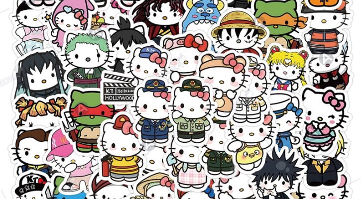 Tải 40+ mẫu sticker Hello Kitty file vector 2026 độc đáo