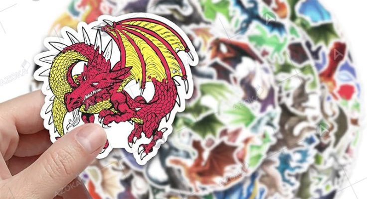 Khám phá bộ sưu tập mẫu sticker hình rồng độc lạ cực hot