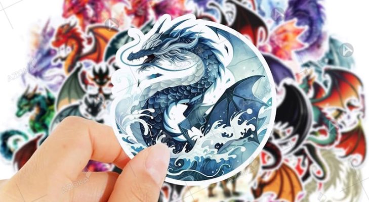 Khám phá bộ sưu tập mẫu sticker hình rồng độc lạ cực hot
