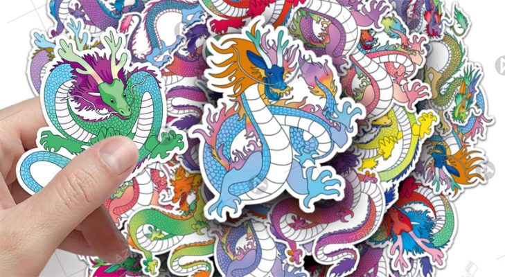 Khám phá bộ sưu tập mẫu sticker hình rồng độc lạ cực hot