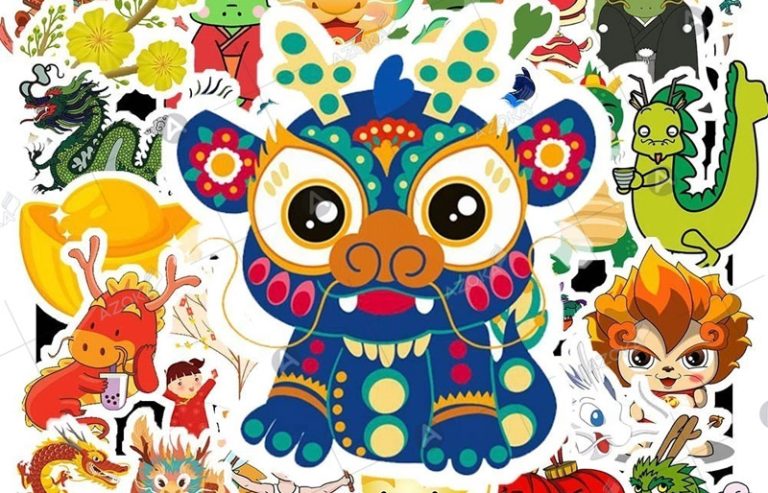 Khám phá bộ sưu tập mẫu sticker hình rồng độc lạ cực hot