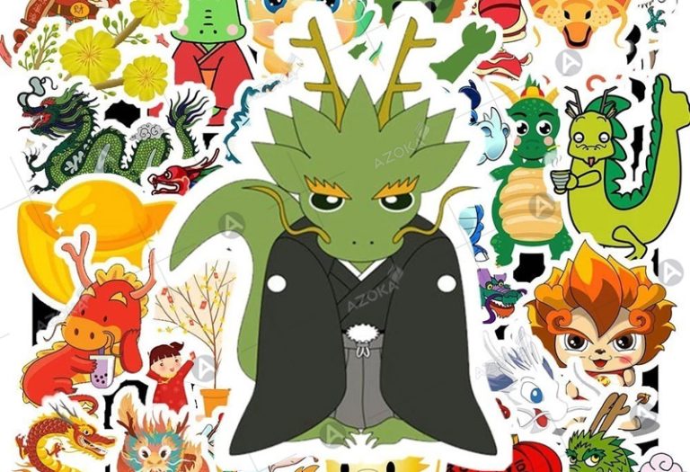 Khám phá bộ sưu tập mẫu sticker hình rồng độc lạ cực hot
