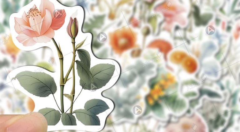 Top 34+ mẫu sticker hoa đẹp, sáng tạo tinh tế cho trang trí