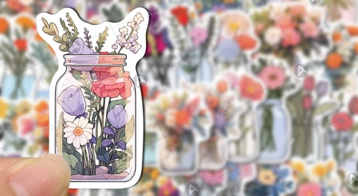 Top 34+ mẫu sticker hoa đẹp, sáng tạo tinh tế cho trang trí
