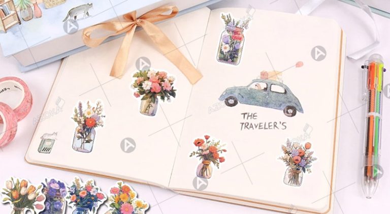 Top 34+ mẫu sticker hoa đẹp, sáng tạo tinh tế cho trang trí