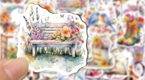 Top 34+ mẫu sticker hoa đẹp, sáng tạo tinh tế cho trang trí