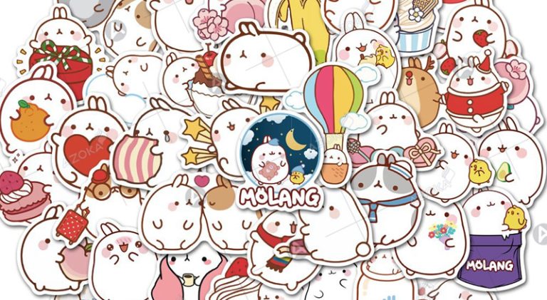 Top 22+ mẫu sticker thỏ bảy màu cực cute dành cho fan