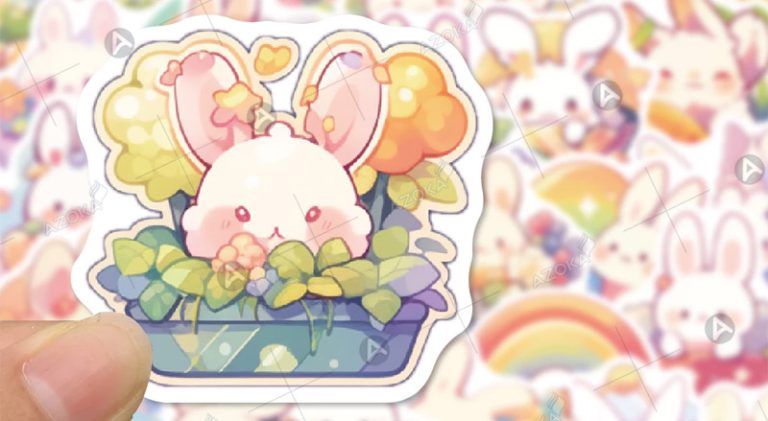 Top 22+ mẫu sticker thỏ bảy màu cực cute dành cho fan