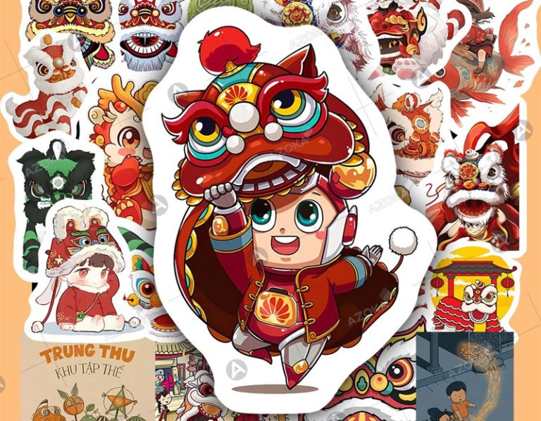 Top 19+ mẫu sticker trung thu độc đáo không thể bỏ qua